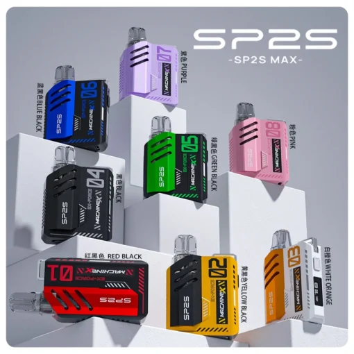 SP2S MACHINEX 換彈式主機 800mAh快充 Pod 系統電子煙·雙陶芯專用·0.8Ω/1.0Ω 智能調節機甲主機·全新升級 ...